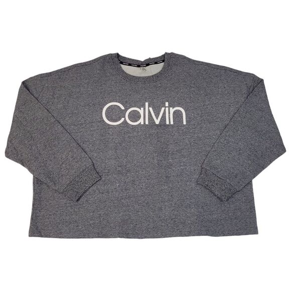Calvin Klein | Tops | Black Heather Calvin Klein Womens Relaxed Fit ...